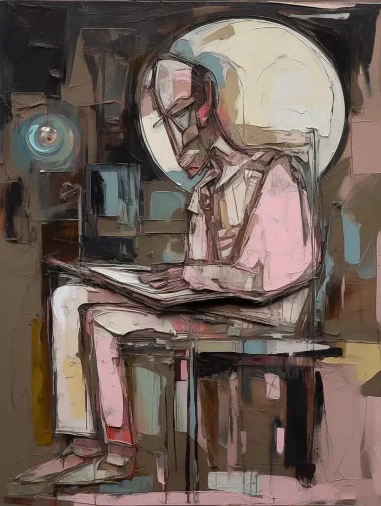 Distorted Moon Oil Paintings Midjourney Prompt | PromptBase