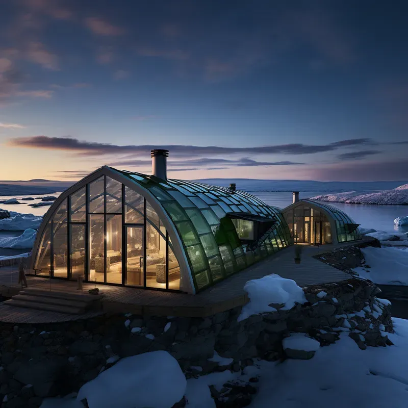 Modern Ecolodge Houses Midjourney Prompt | PromptBase