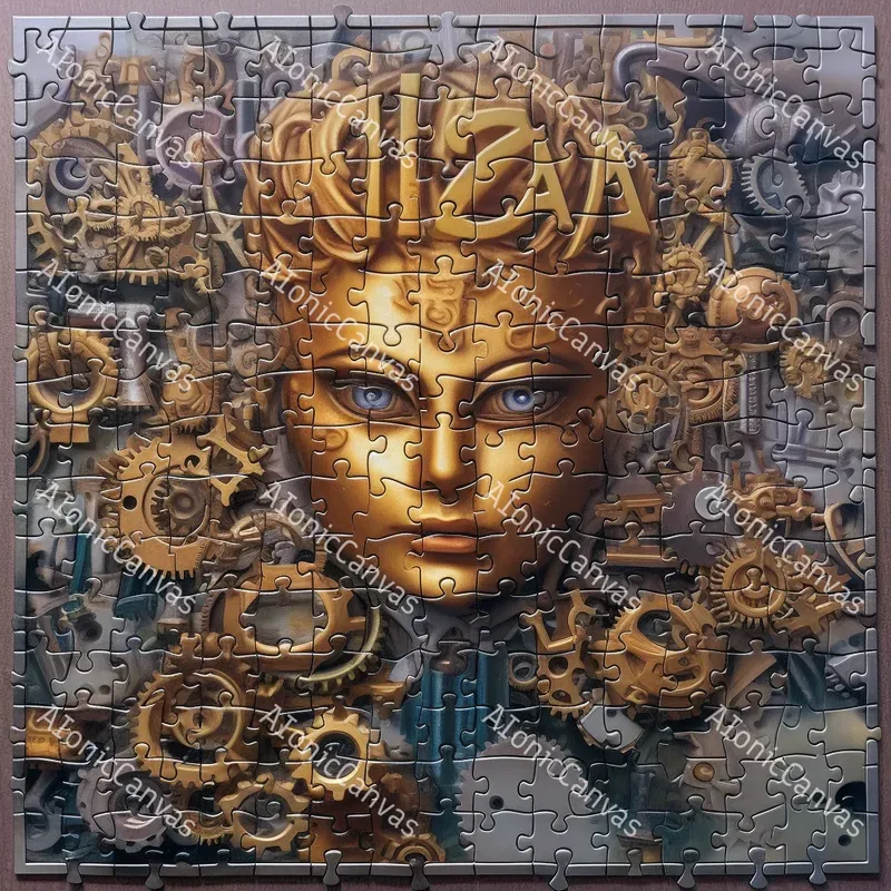 Creative Titanium Puzzles Midjourney Prompt | PromptBase