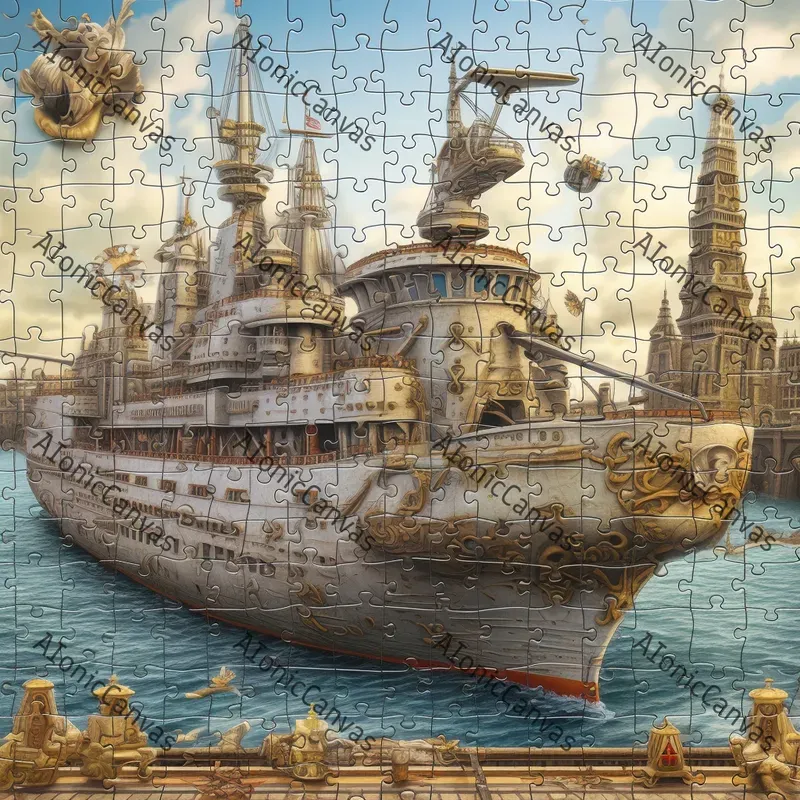 Creative Titanium Puzzles Midjourney Prompt | PromptBase