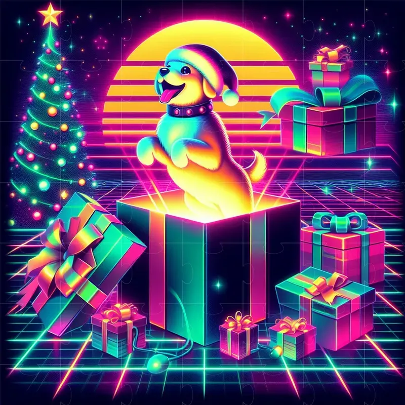 Synthwave Christmas DALL·E Prompt | PromptBase