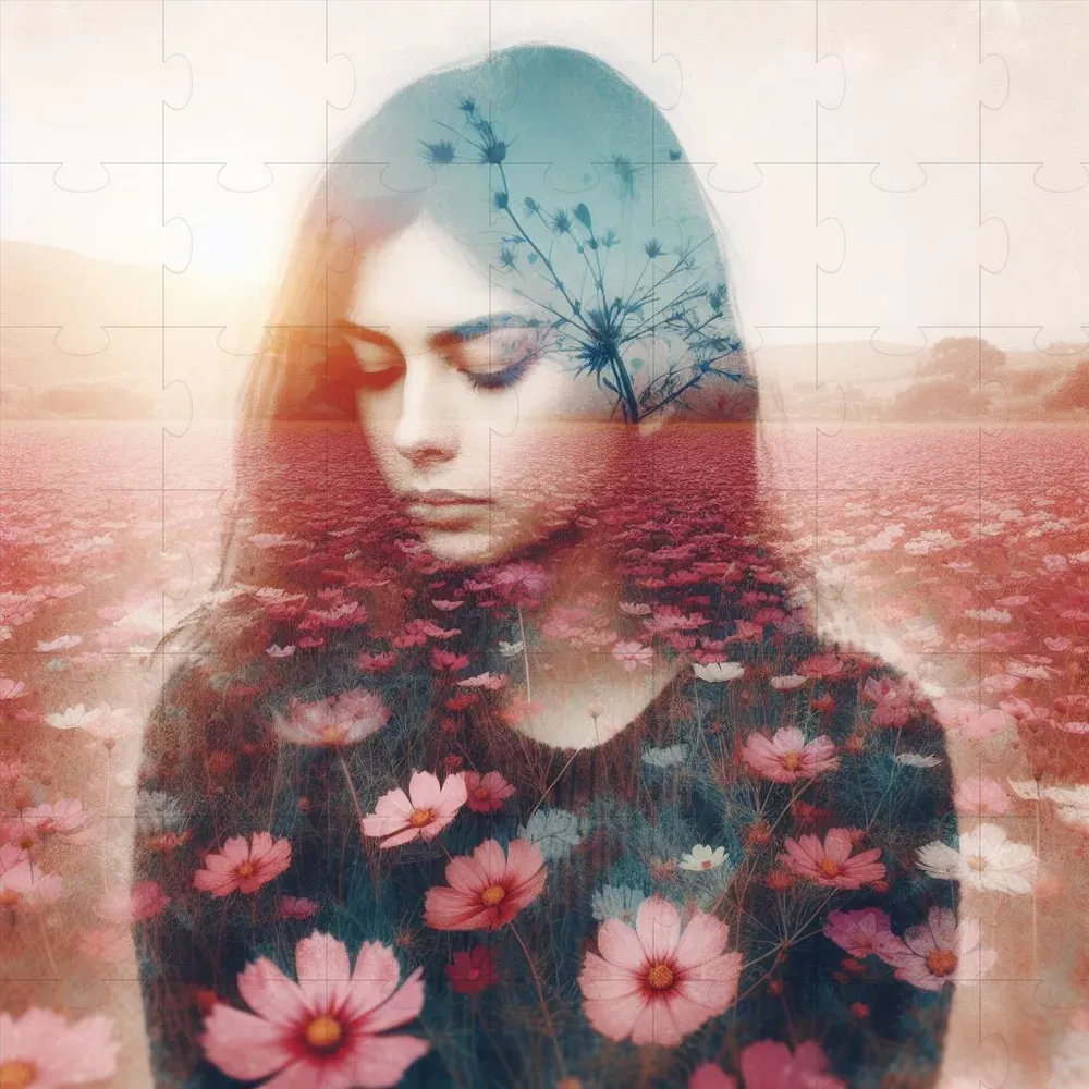 Moody Realistic Double Exposures DALL·E Prompt | PromptBase