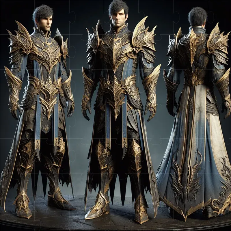 RPG Full Body Armor Set Designs DALL·E Prompt | PromptBase