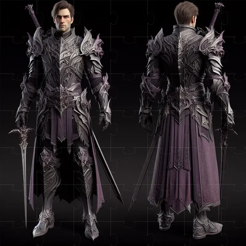 RPG Full Body Armor Set Designs DALL·E Prompt | PromptBase