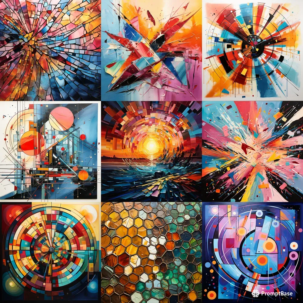 Prismatic Abstracts Midjourney Prompt | PromptBase