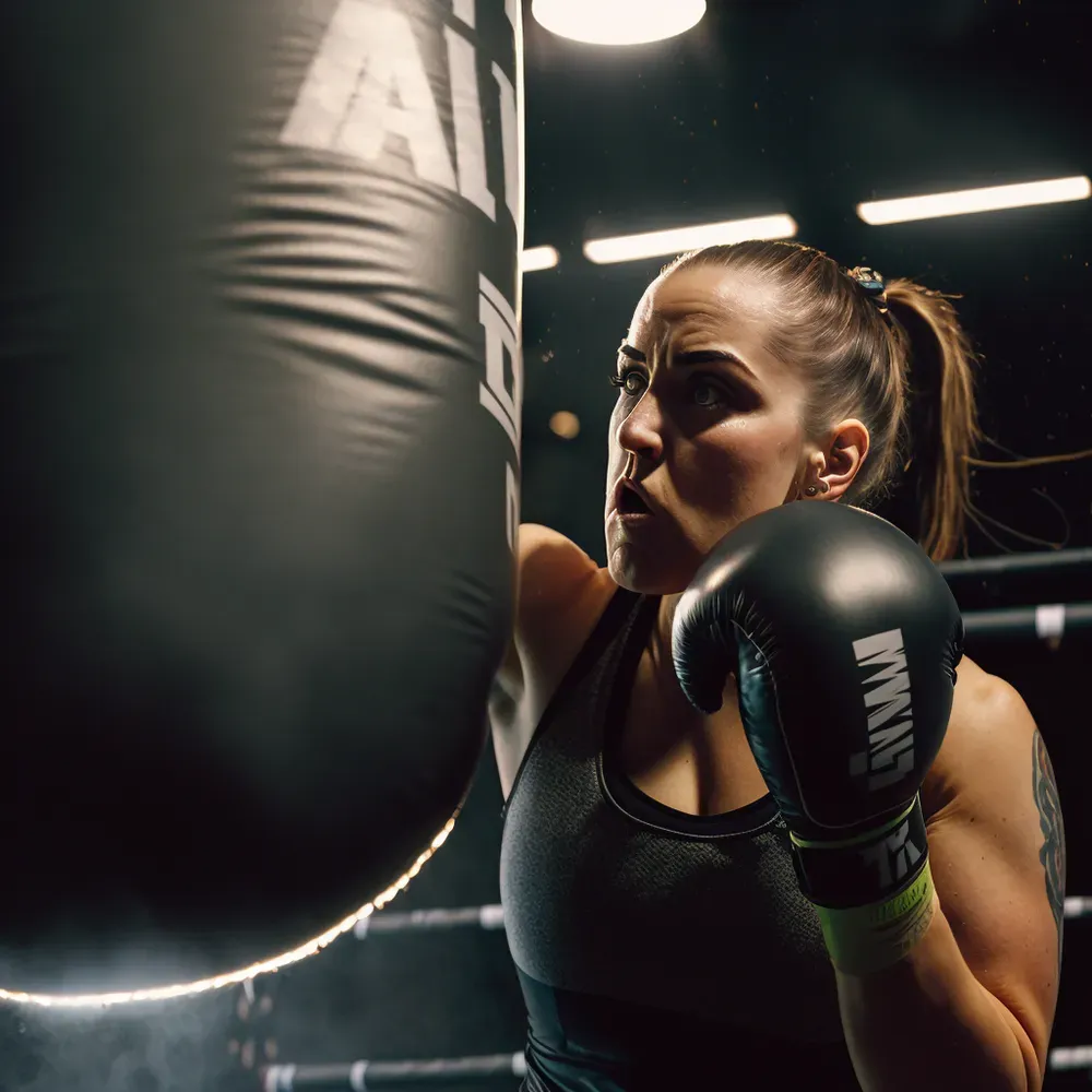 Realistic Boxing Athletes Training Midjourney Prompt | PromptBase