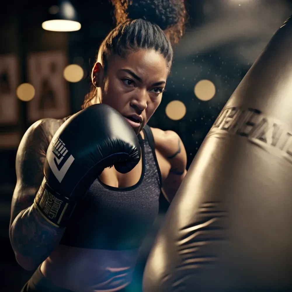 Realistic Boxing Athletes Training Midjourney Prompt | PromptBase