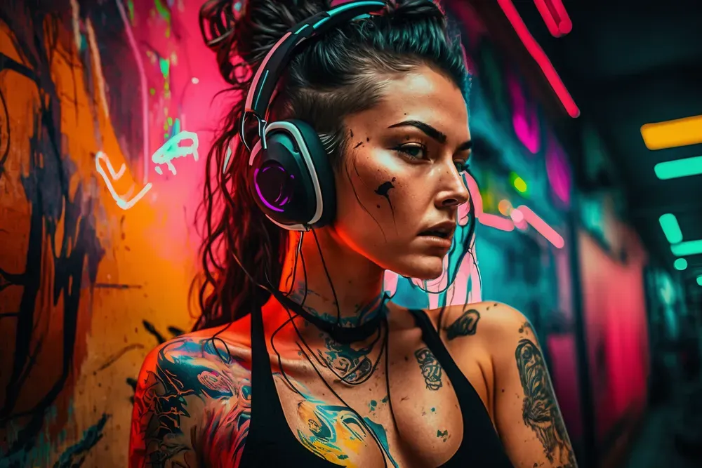 Dubstep YouTube Thumbnail Models Midjourney Prompt | PromptBase