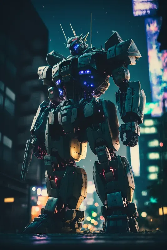 Epic Gundam Realistic Movie Posters Midjourney Prompt | PromptBase