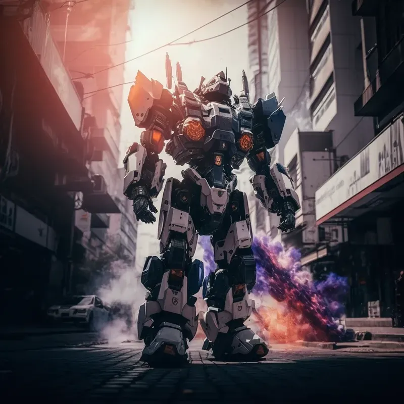 Epic Gundam Realistic Movie Posters Midjourney Prompt | PromptBase