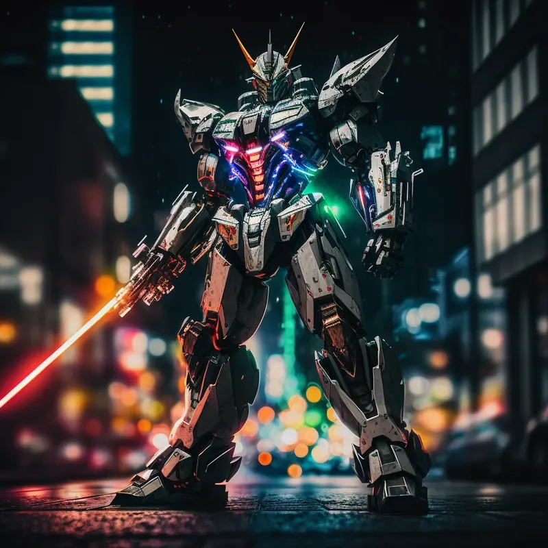 Epic Gundam Realistic Movie Posters Midjourney Prompt | PromptBase