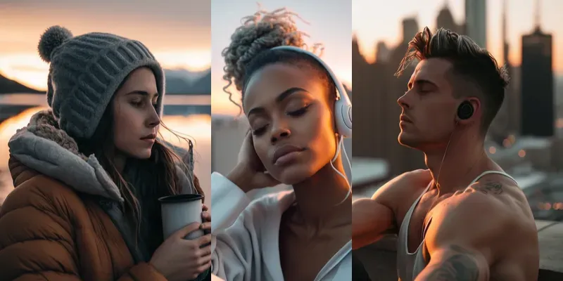 Chill Meditation Models Midjourney Prompt | PromptBase