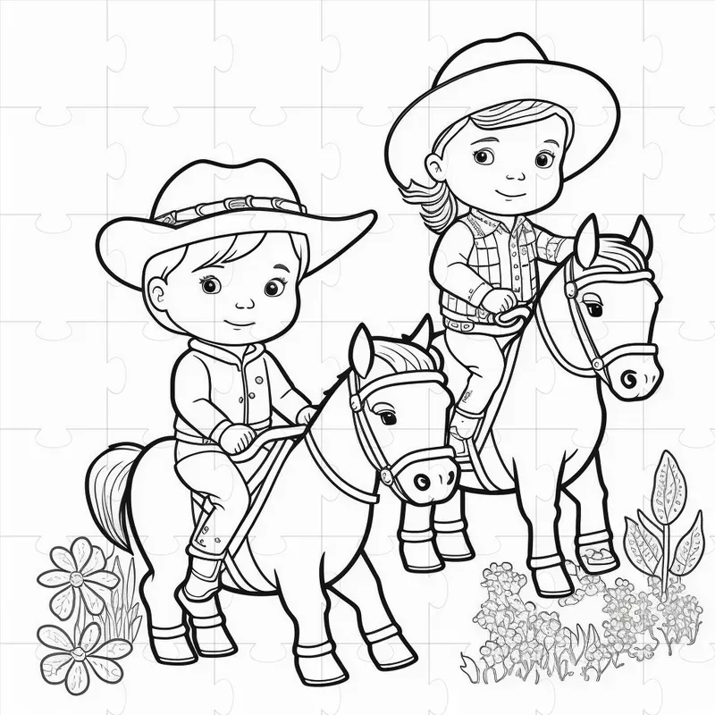 Kids In Action Coloring Book Pages Midjourney Prompt | PromptBase