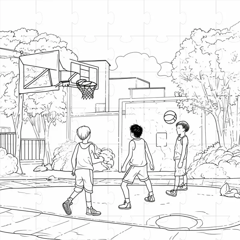 Active Kids Coloring Pages Midjourney Prompt | PromptBase