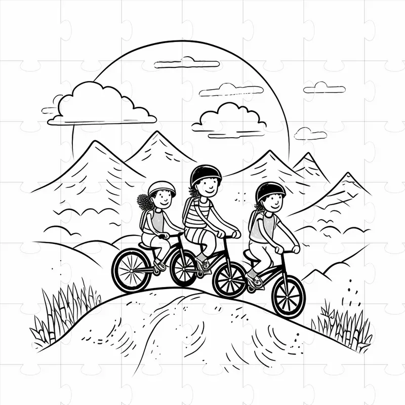 Active Kids Coloring Pages Midjourney Prompt | PromptBase