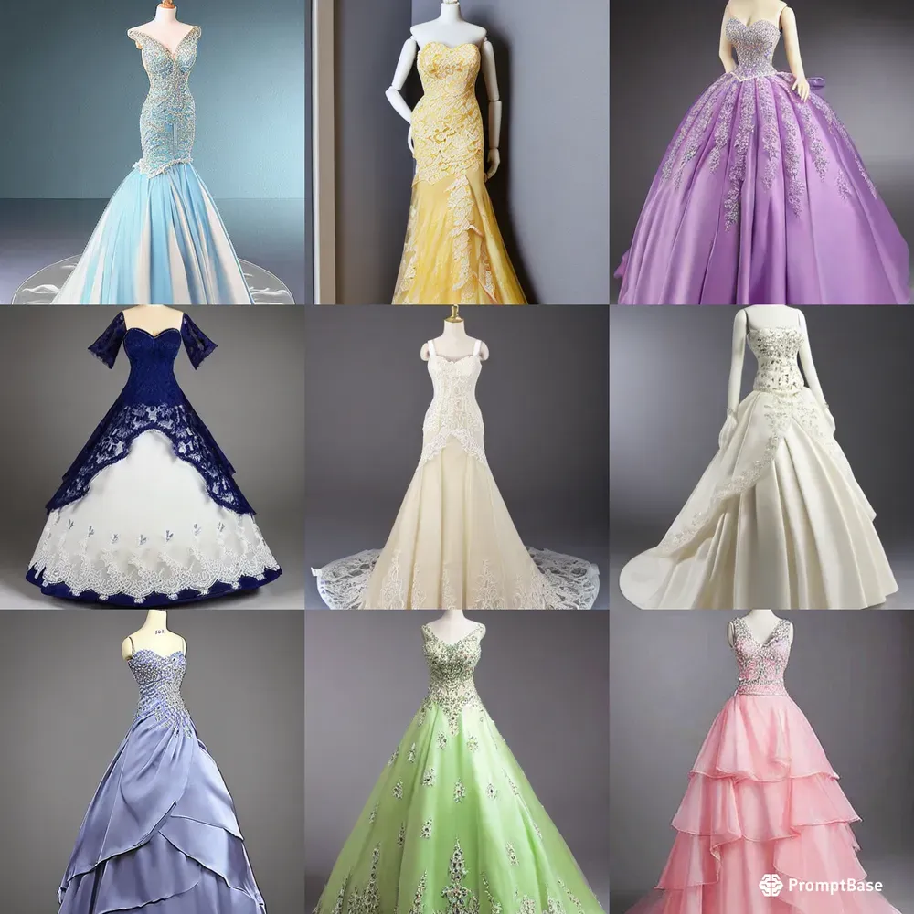 Beautiful Formal Dress Designs Stable Diffusion Prompt | PromptBase