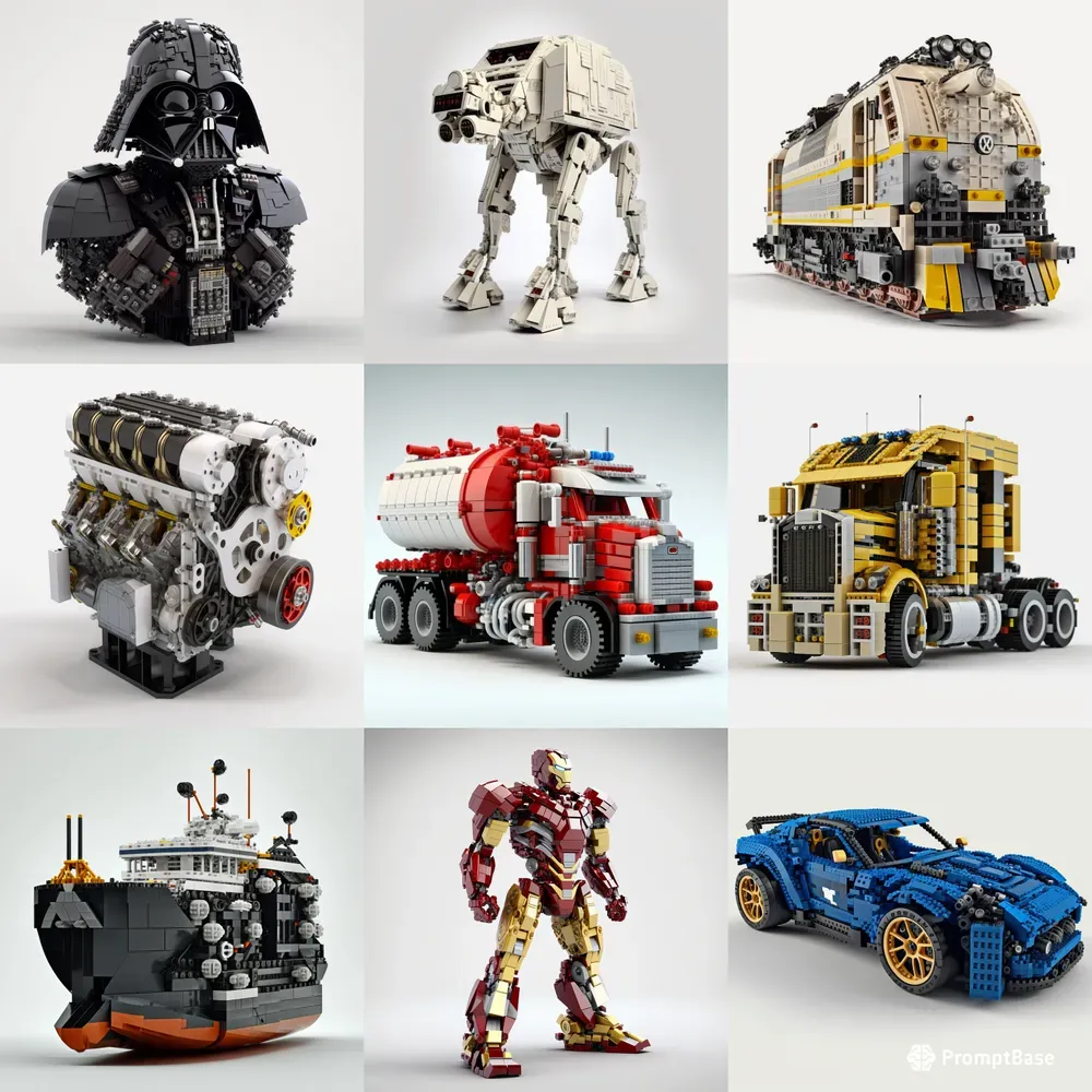 Lego Technics Midjourney Prompt | PromptBase