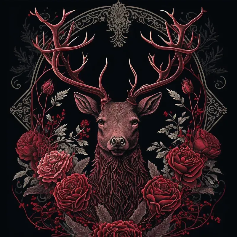 Gothic Animal Prints Logos Midjourney Prompt | PromptBase