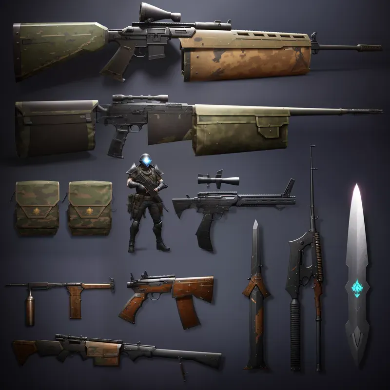 Endless Game Assets Stable Diffusion Prompt | PromptBase