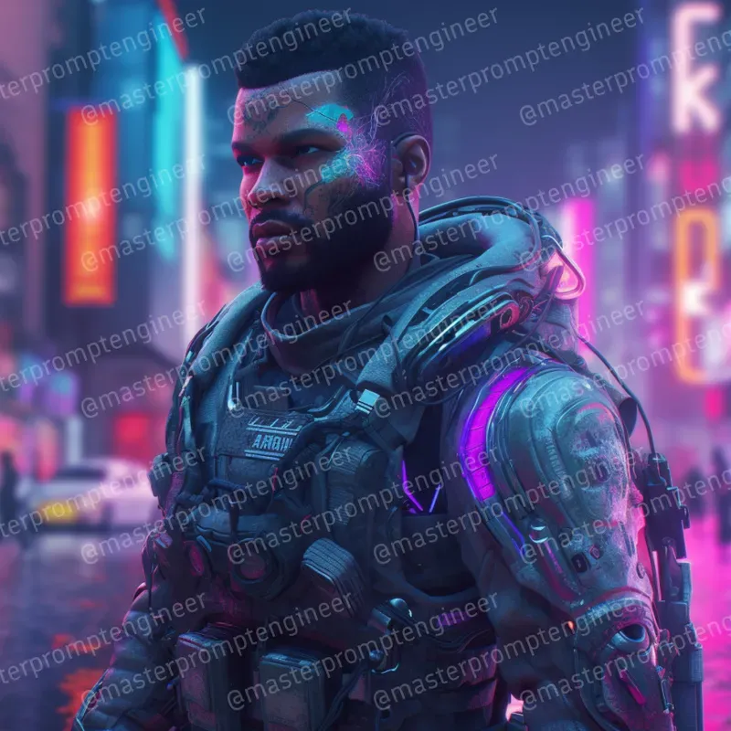 Cyberpunk Cod Characters Midjourney Prompt | PromptBase