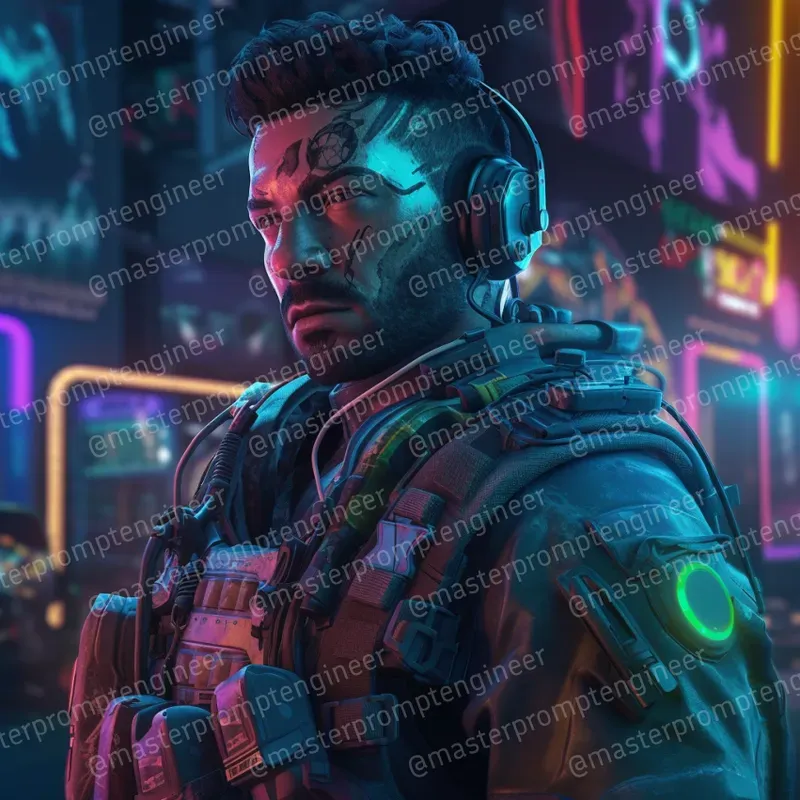 Cyberpunk Cod Characters Midjourney Prompt | PromptBase