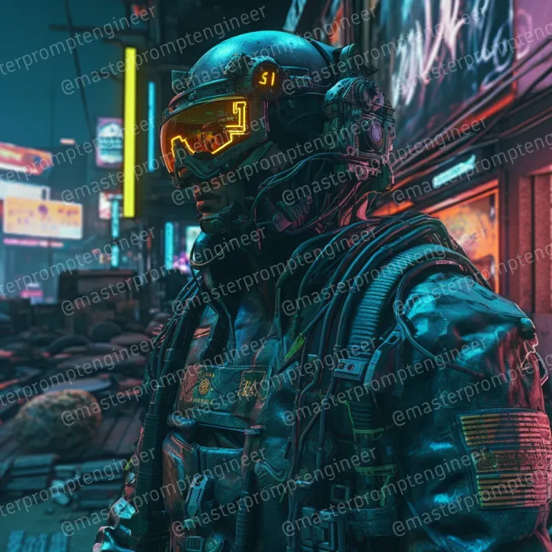 Cyberpunk Cod Characters Midjourney Prompt | PromptBase