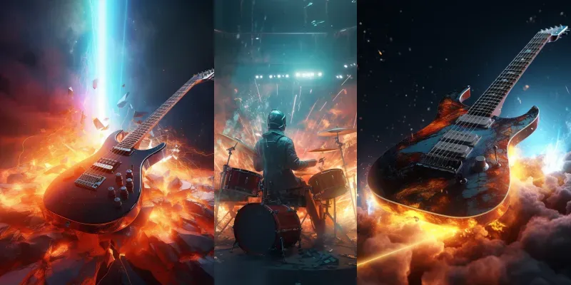 Cover Art Future Art Exploding Fantasies Midjourney Prompt | PromptBase