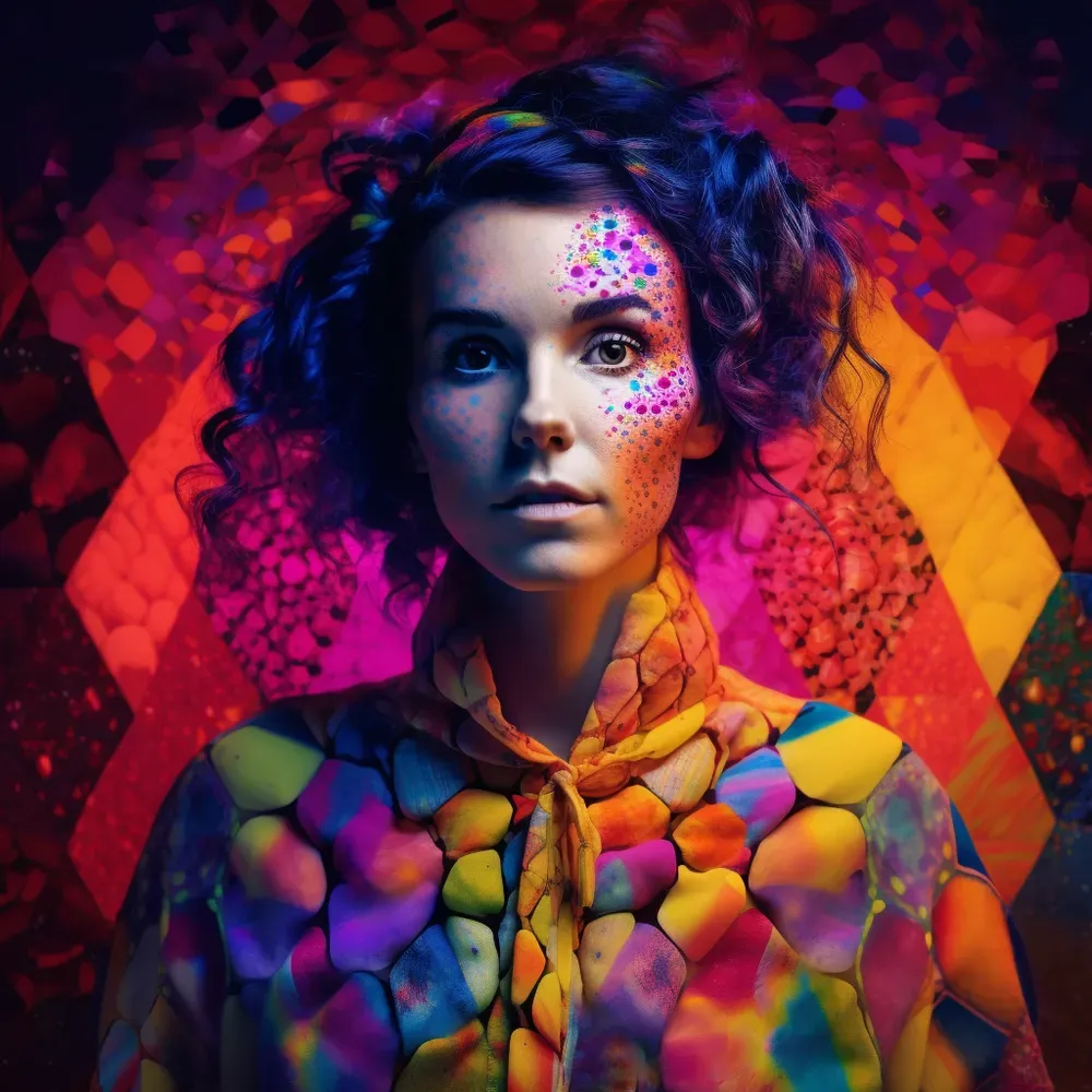 Vibrant Studio Photography Patterns Midjourney Prompt | PromptBase