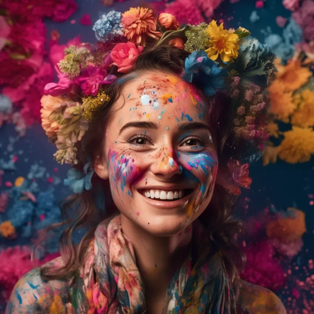 Vibrant Studio Photography Patterns Midjourney Prompt | PromptBase