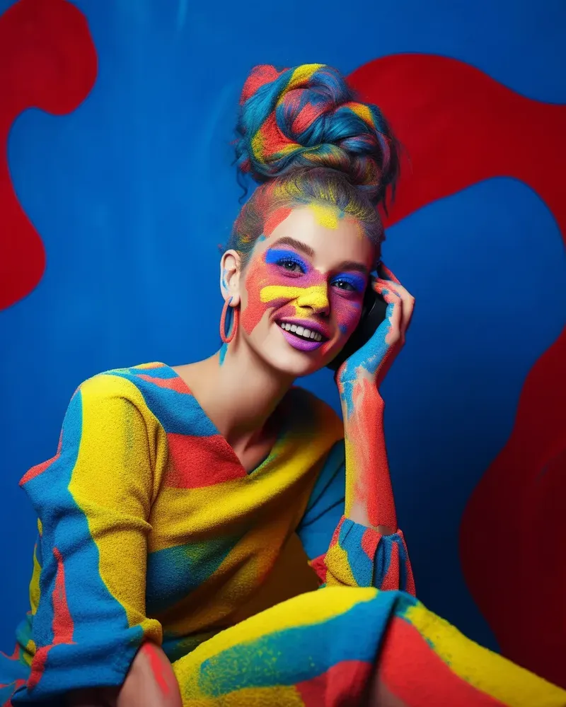 Super Colorful Photoshoots Pop Art Midjourney Prompt | PromptBase