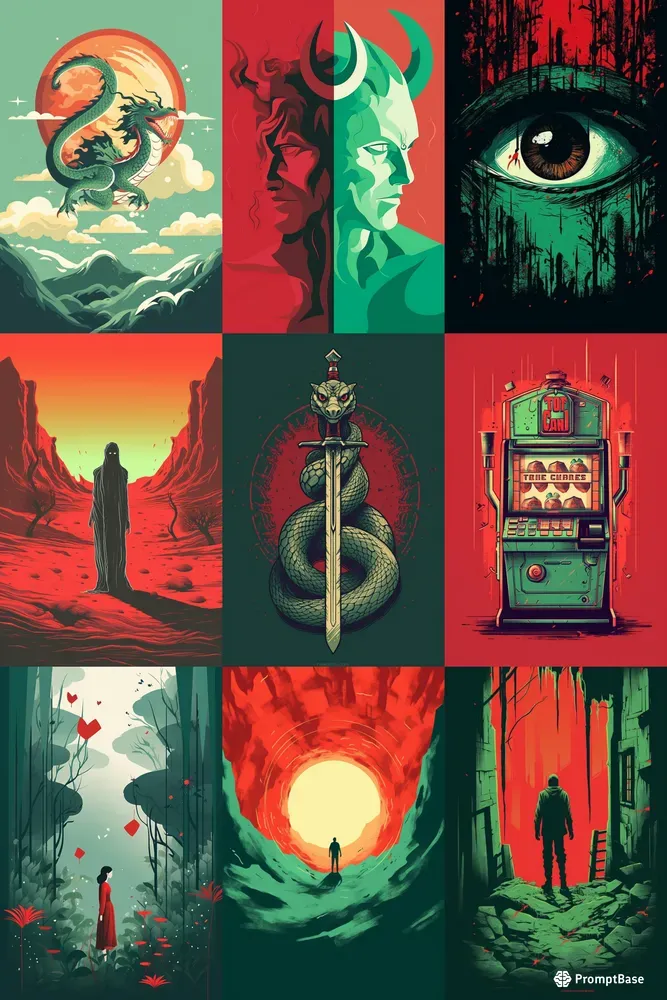 Minimalist Grotesque Posters Midjourney Prompt | PromptBase