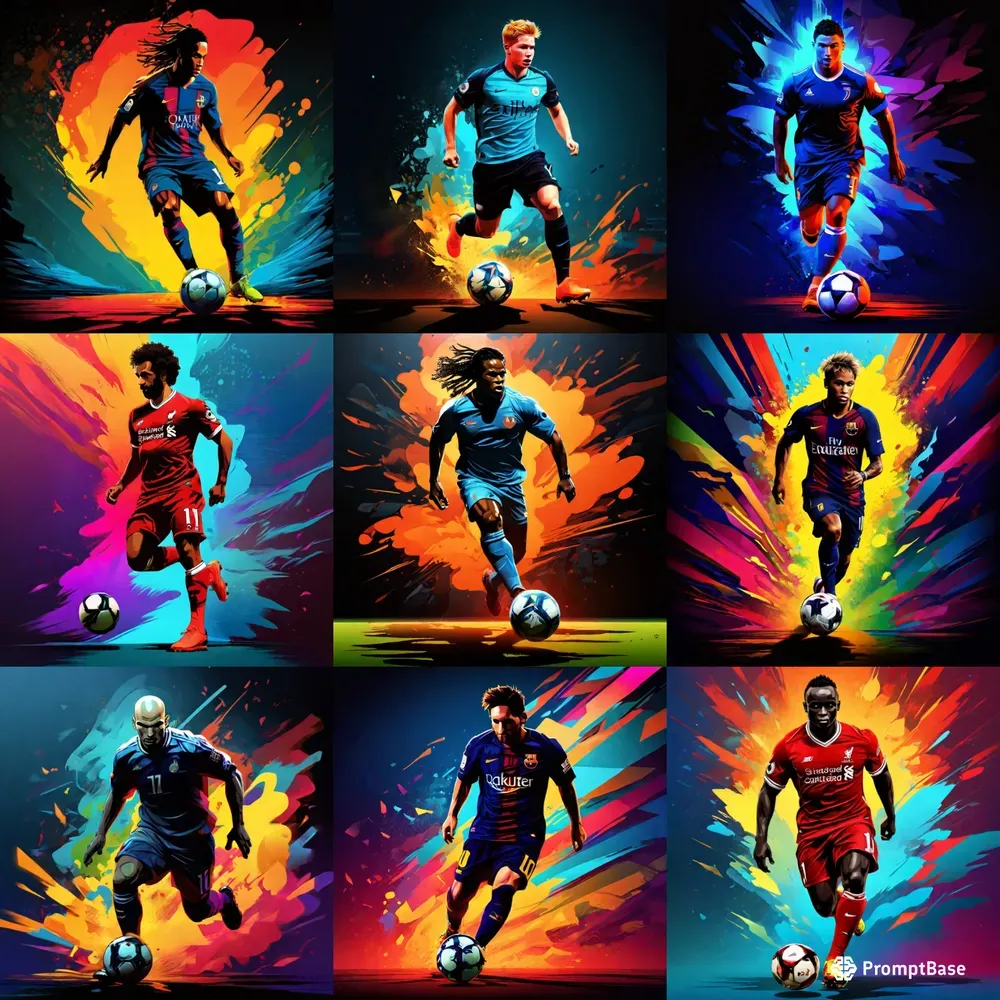 Football Player Dashing Fast Leonardo Ai Prompt | PromptBase