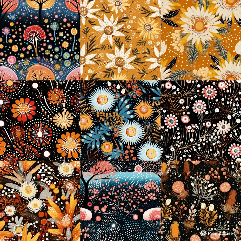 Beautiful Indigenous Seamless Patterns Midjourney Prompt | PromptBase