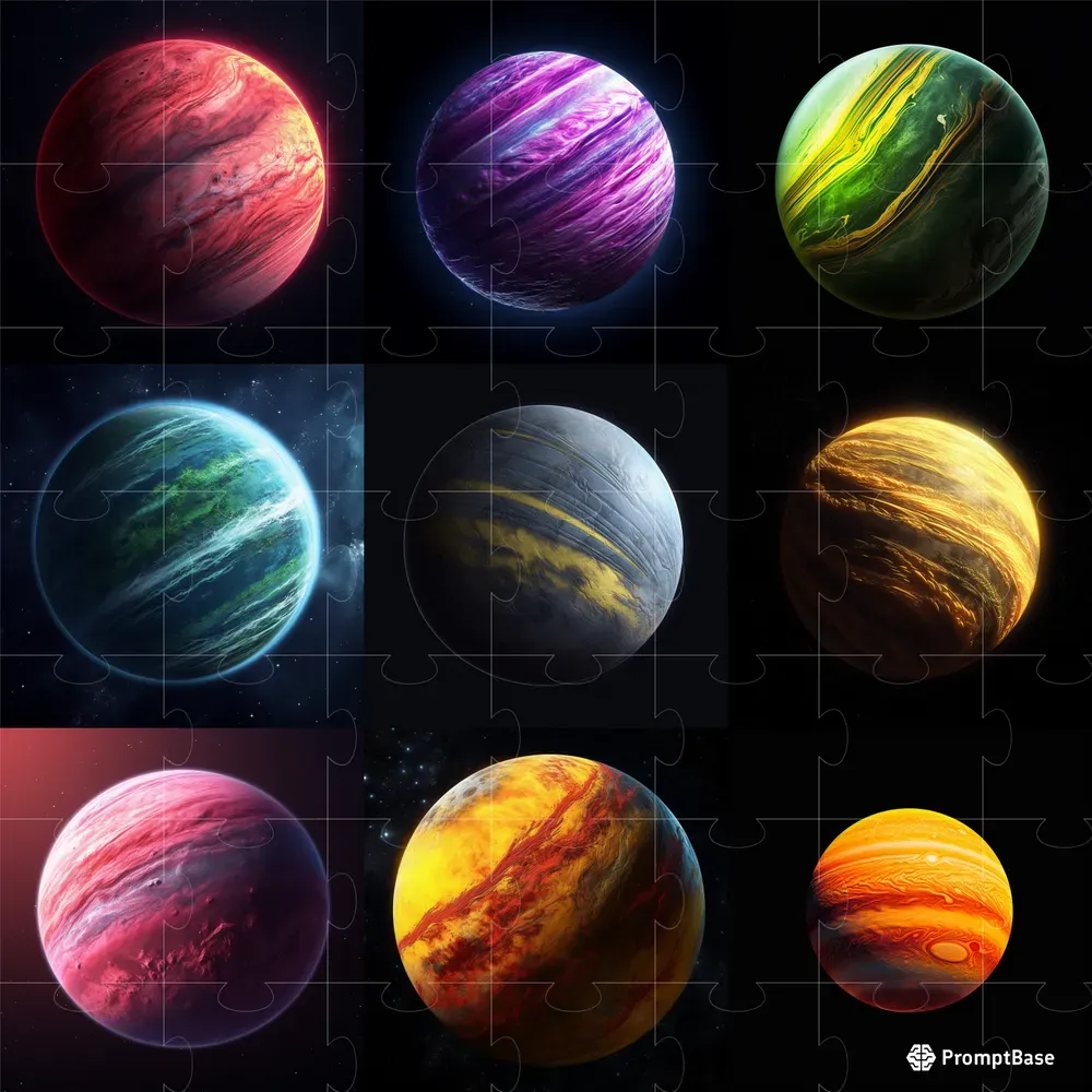 Planet Layouts Midjourney Prompt | PromptBase
