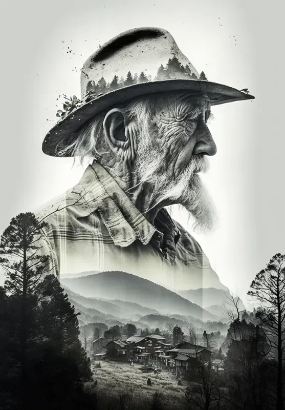 Double Exposure Posters Midjourney Prompt | PromptBase