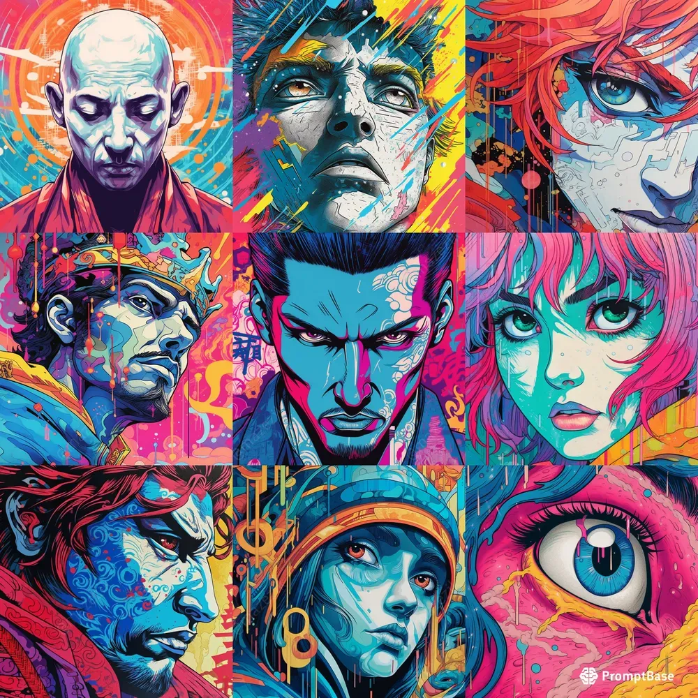 Manga Avatars Midjourney Prompt | PromptBase