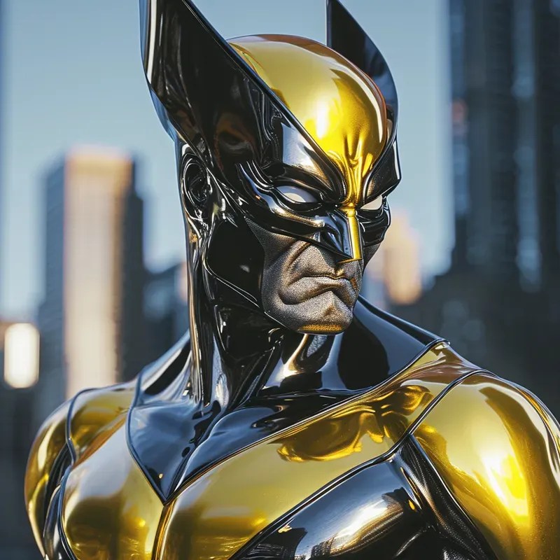 Realistic Metallic People And Characters Midjourney Prompt | PromptBase