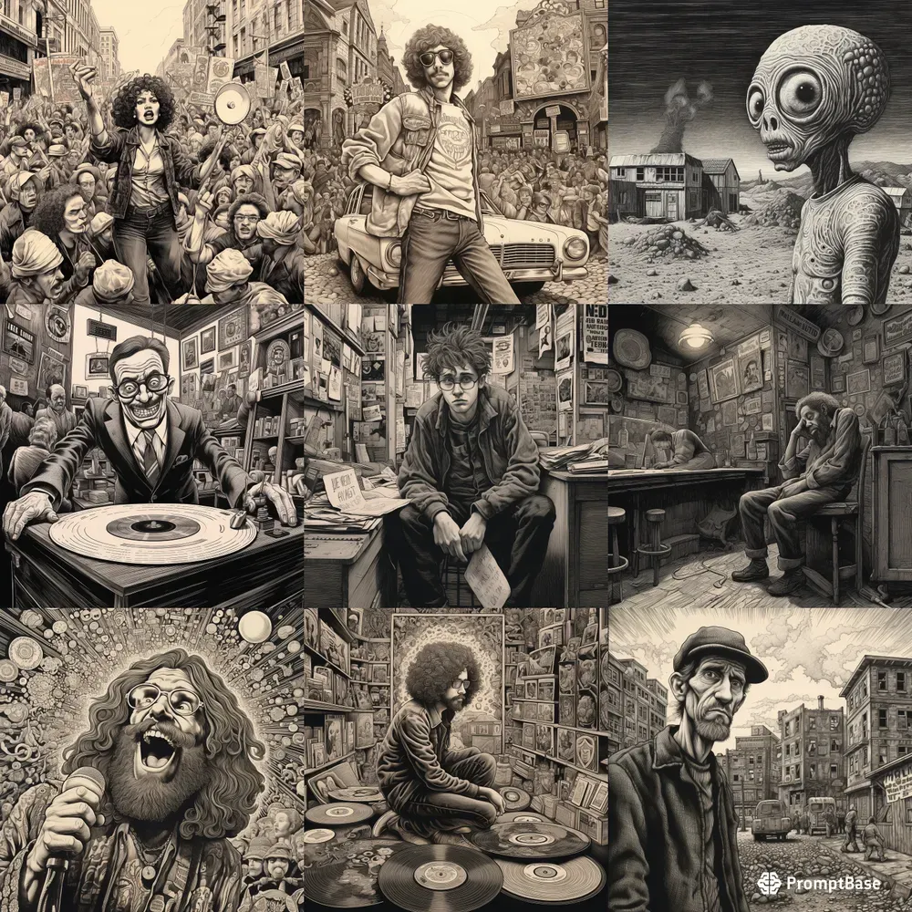 1960s Underground Comix Scenes Midjourney Prompt | PromptBase