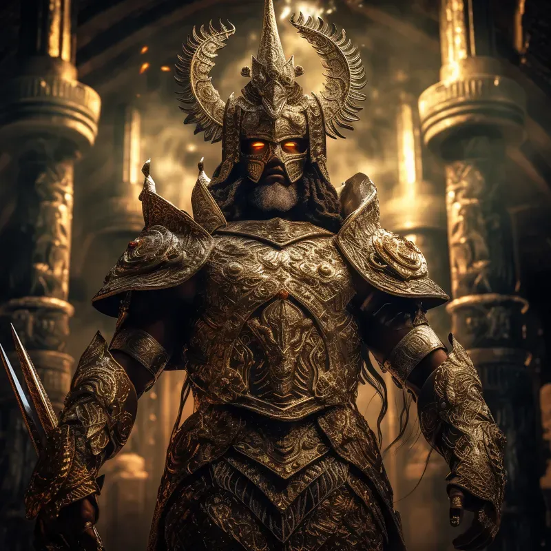 Epic Warrior Character Design Midjourney Prompt | PromptBase