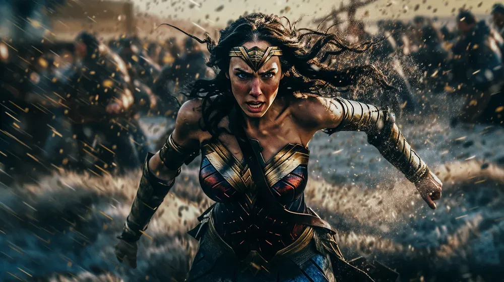 Epic Superhero Battle Photographs Midjourney Prompt | PromptBase