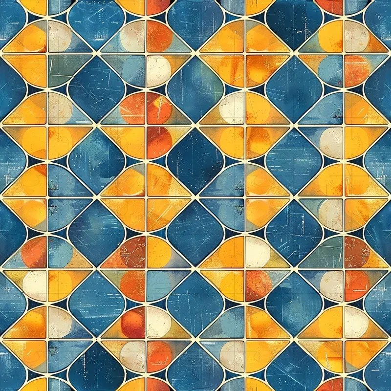 Worn Tiles In 1970s Style Midjourney Prompt | PromptBase