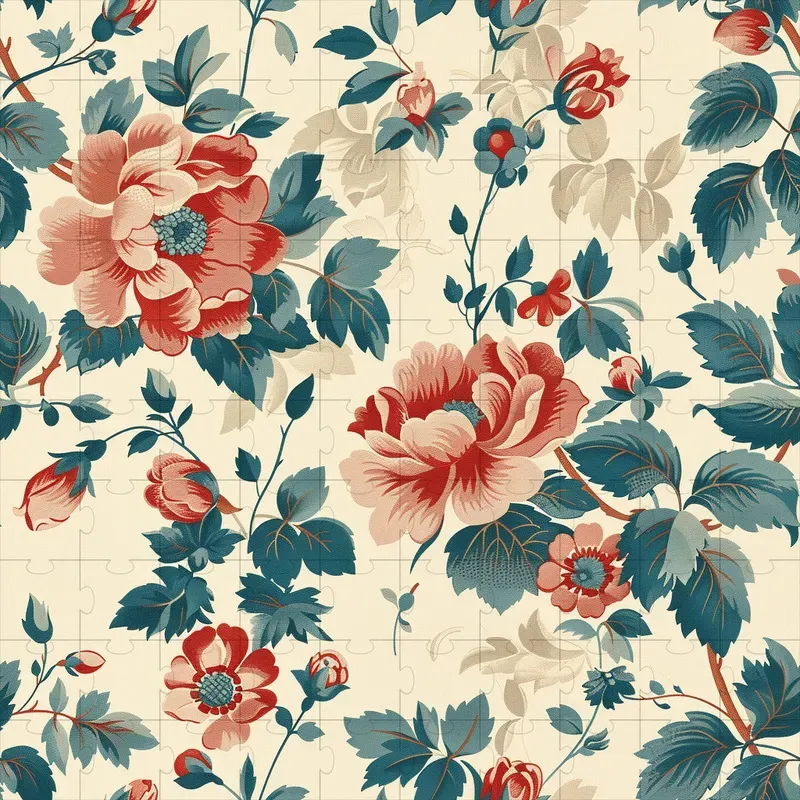 Retro Flower Pattern Tapestries Midjourney Prompt | PromptBase