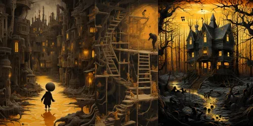 Scary And Creepy Horror Scenes Midjourney Prompt Promptbase