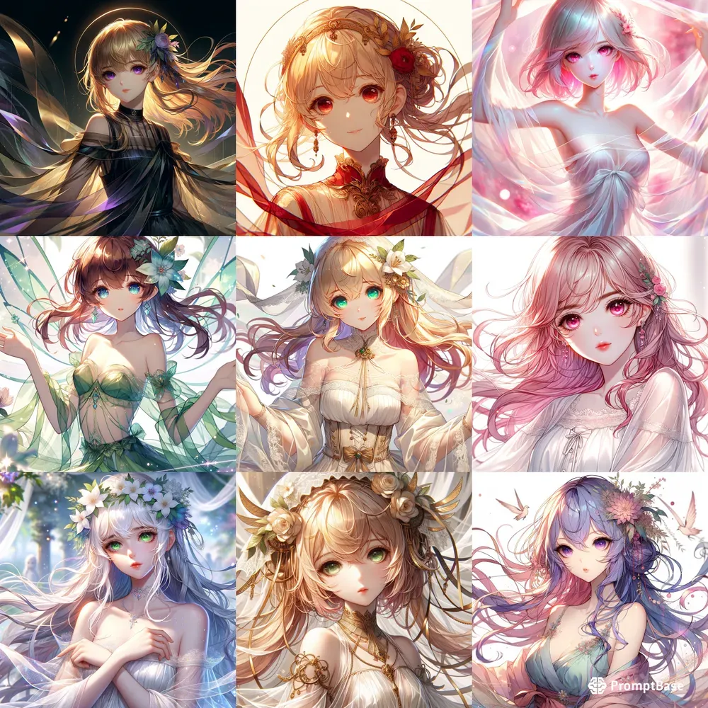 Beautiful Anime Girls DALL·E Prompt | PromptBase