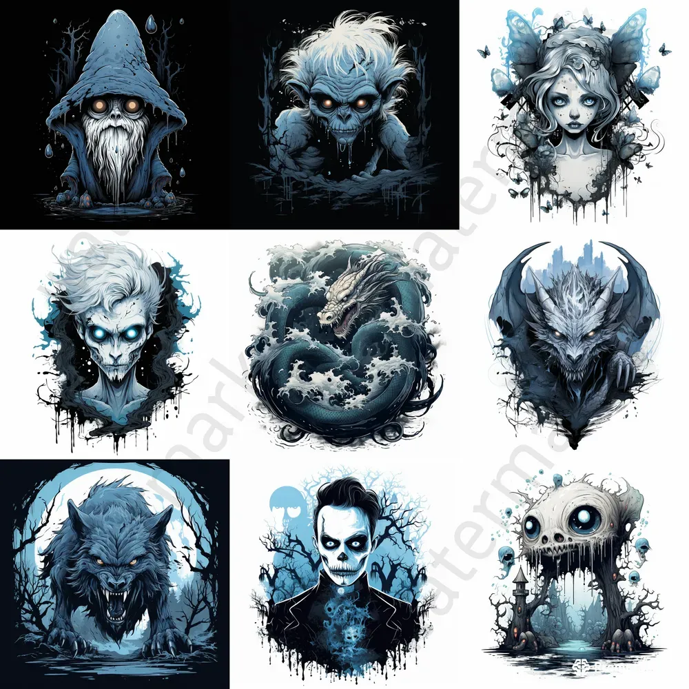 Gothic Tshirt Designs Art Prints Midjourney Prompt | PromptBase