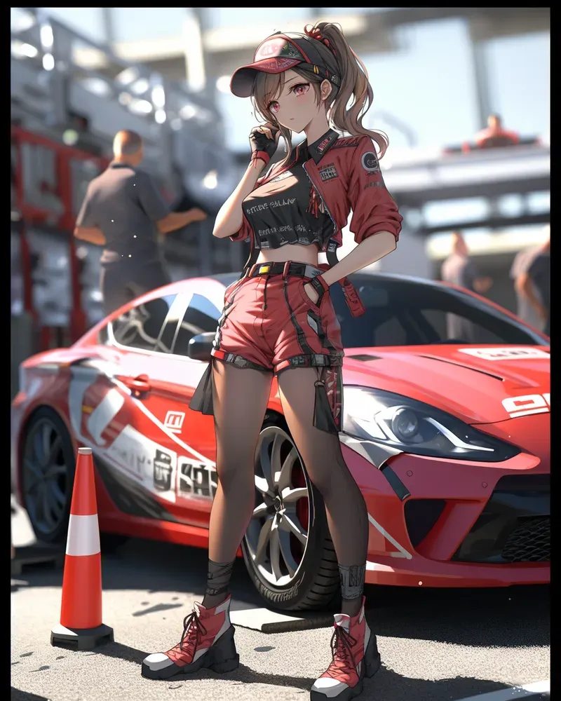 Anime Drivers And Their Cars Midjourney Prompt | PromptBase