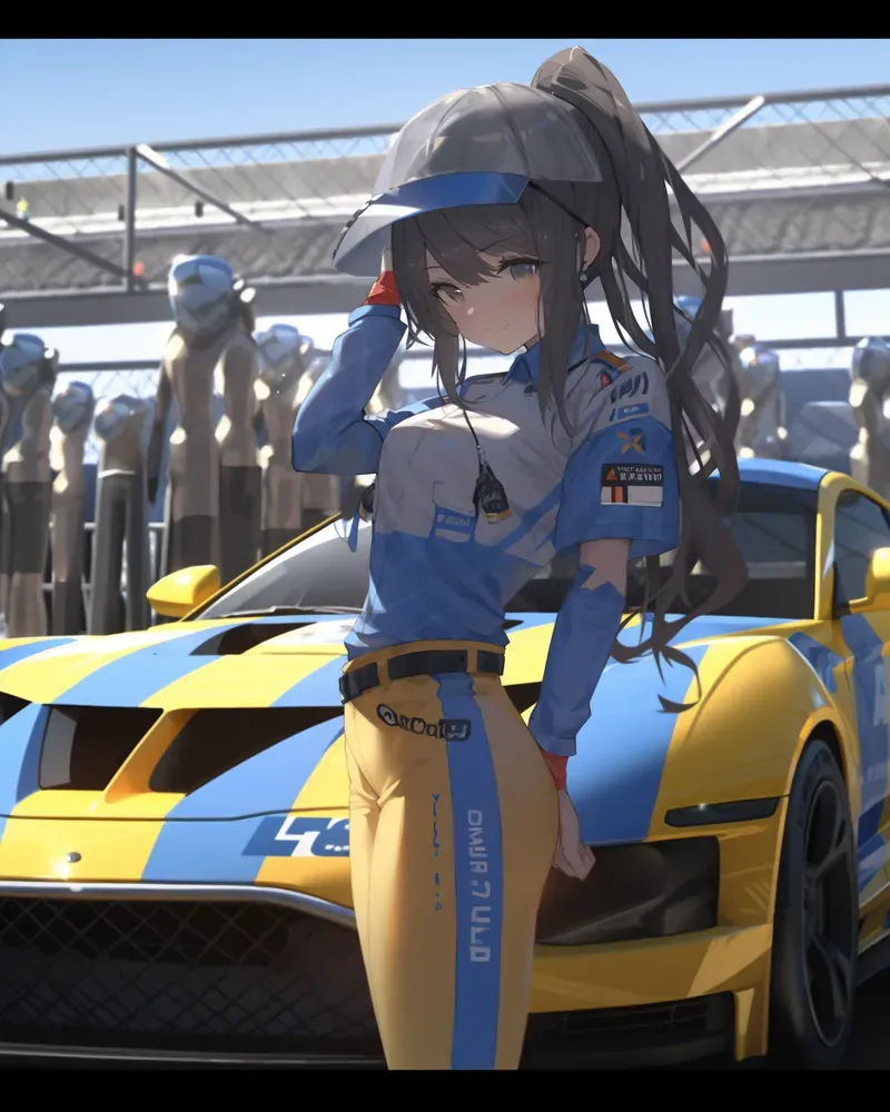 Anime Drivers And Their Cars Midjourney Prompt | PromptBase