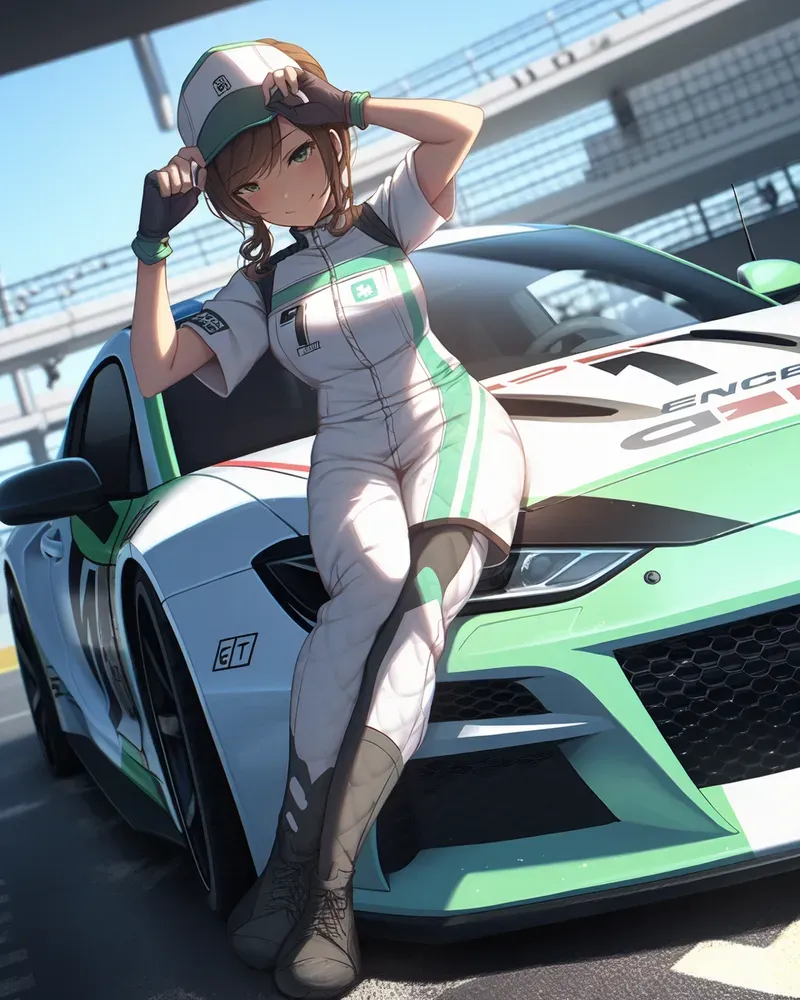 Anime Drivers And Their Cars Midjourney Prompt | PromptBase