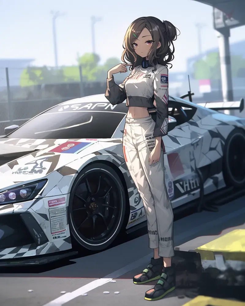 Anime Drivers And Their Cars Midjourney Prompt | PromptBase