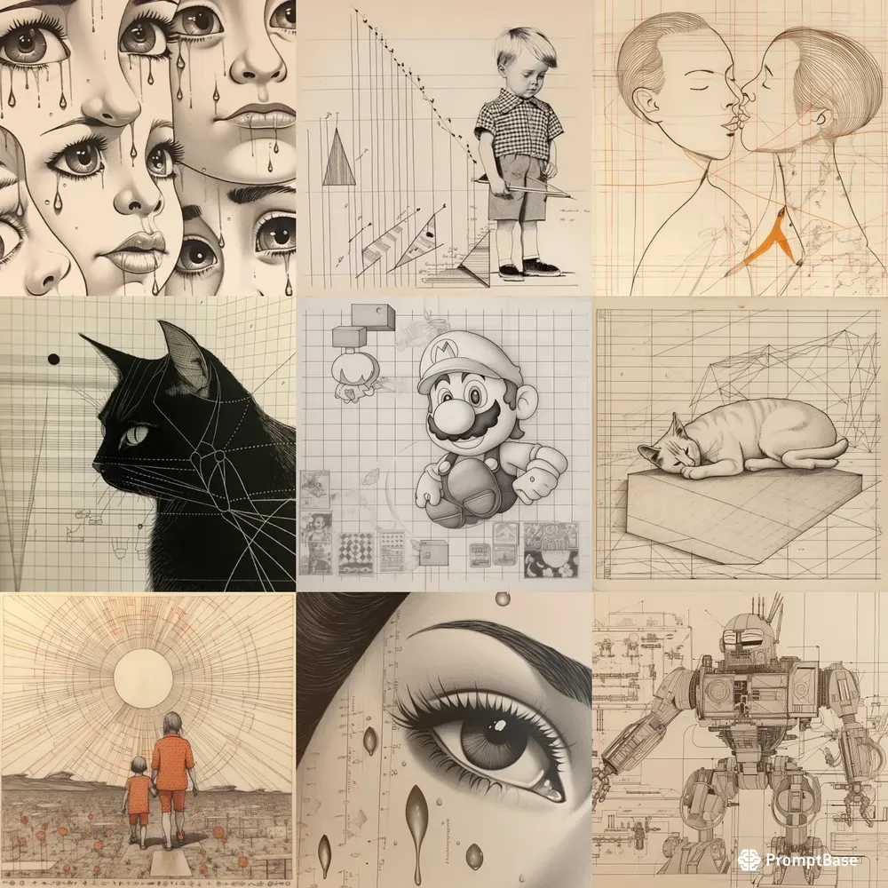 Artistic Sketches Midjourney Prompt | PromptBase